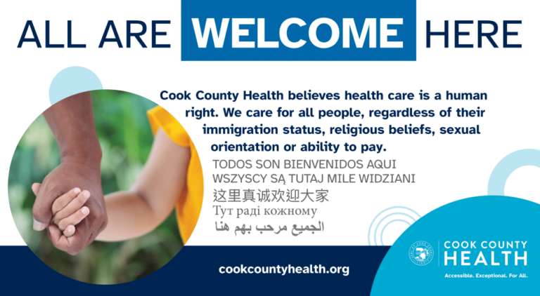 Cook County Health: All Are Welcome Here/ Aquí todos son bienvenidos ...